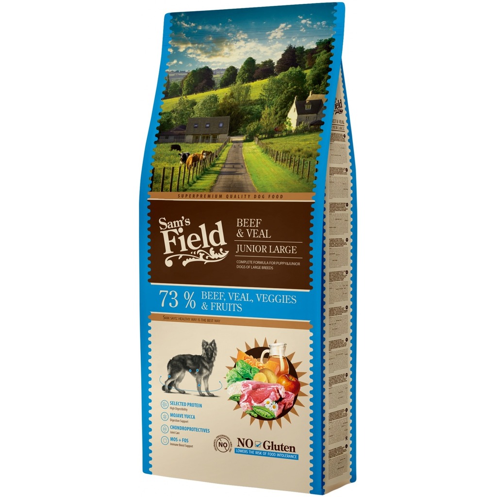 Sam's Field Gluten Free Puppy & Junior Large Beef & Veal