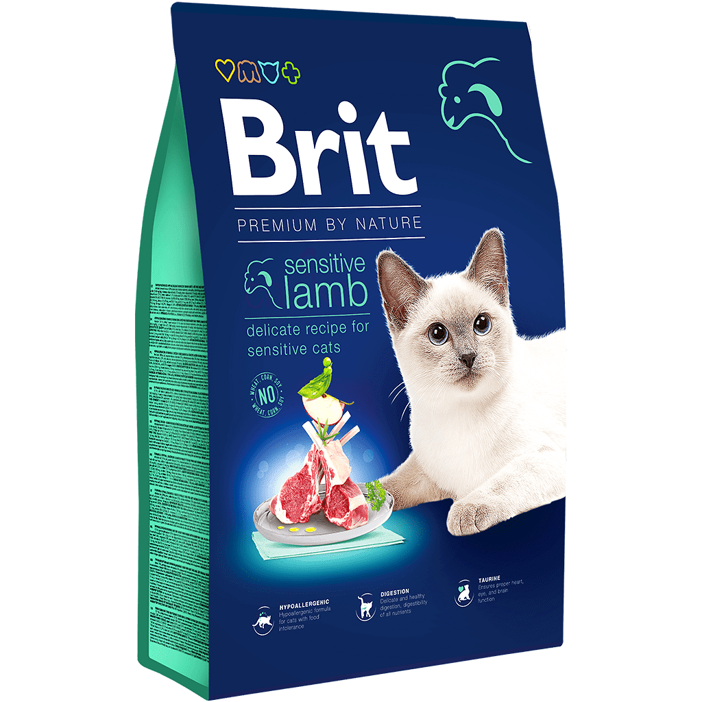 Brit Premium by Nature Cat Sensitive Lamb | Okosgazdi