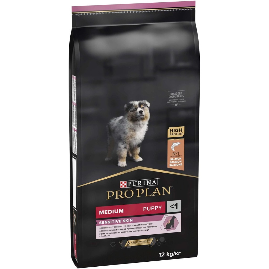 Pro Plan Medium Puppy Sensitive Skin Optiderma Salmon & Rice