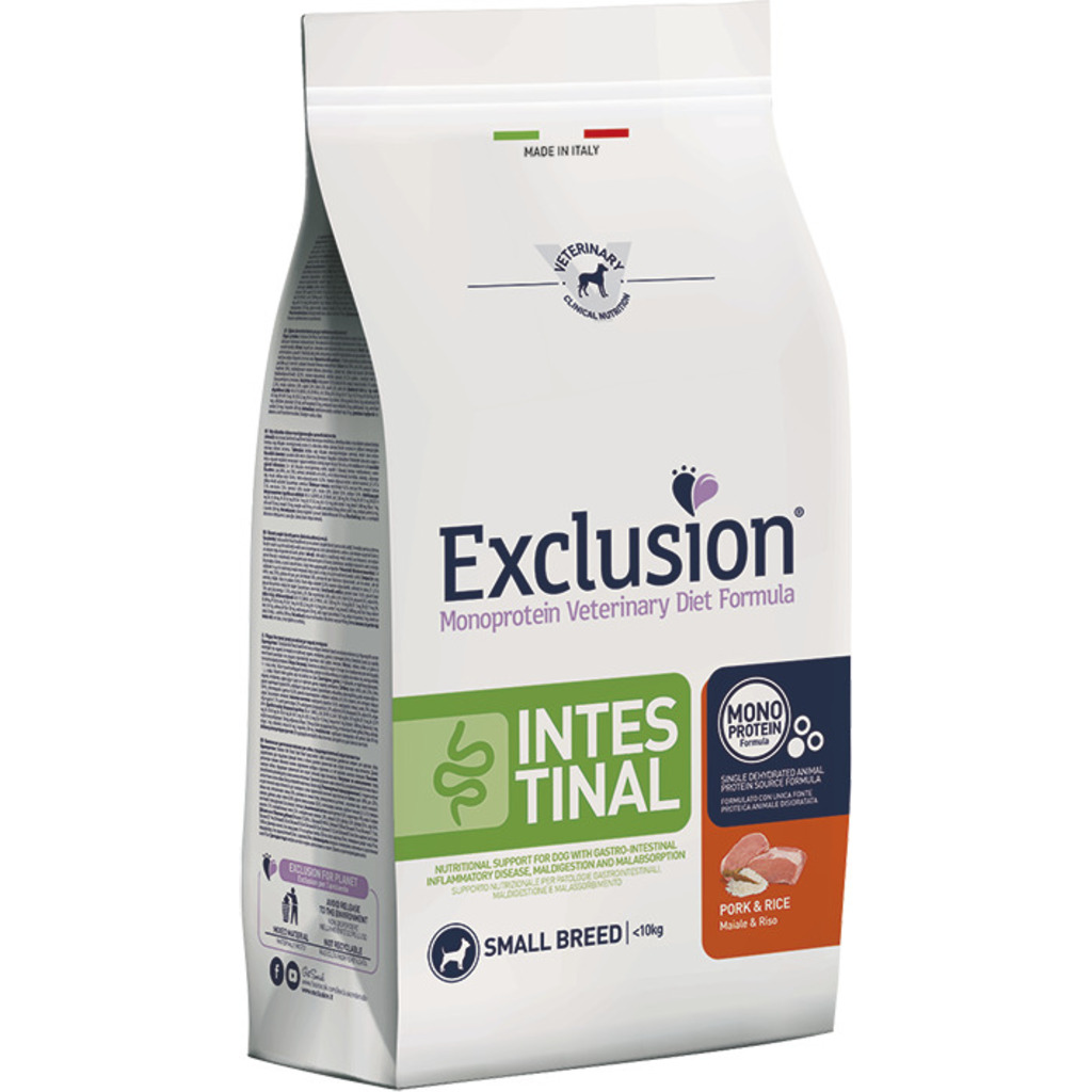 Exclusion Dog Intestinal Pork & Rice Small Breed | Okosgazdi