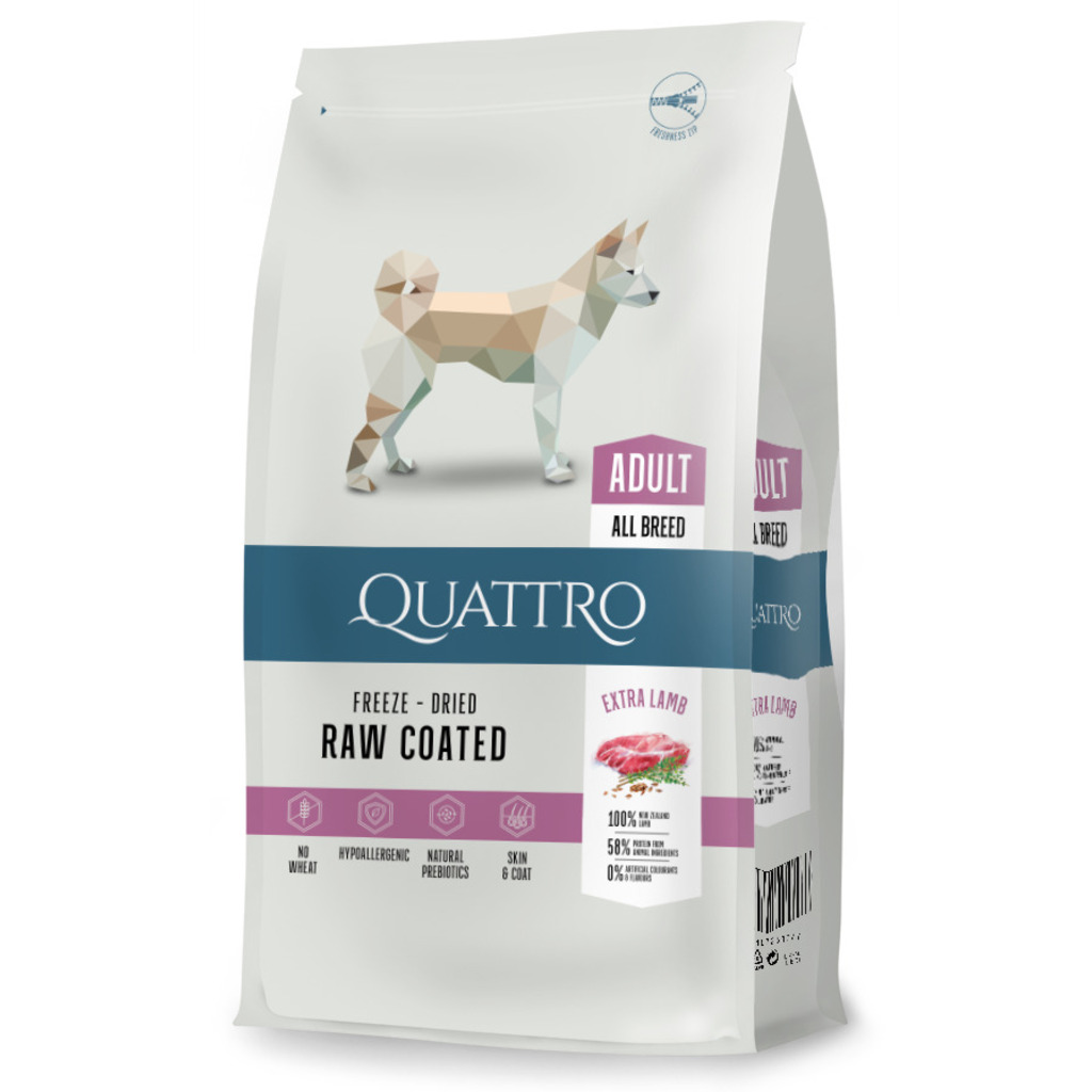 Quattro Adult Lamb Raw Coated